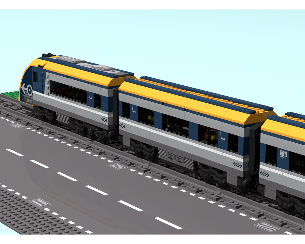 LEGO MOC-233444 Passenger train Sleeper Car - Extended by ...