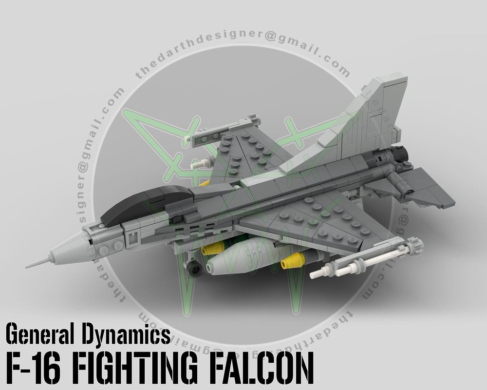 LEGO MOC-233477 General Dynamics | F-16 Fighting Falcon - 1:70 Scale by ...