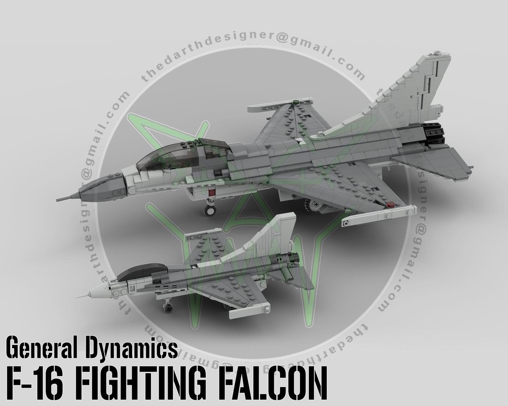 LEGO MOC-233477 General Dynamics | F-16 Fighting Falcon - 1:70 Scale by ...