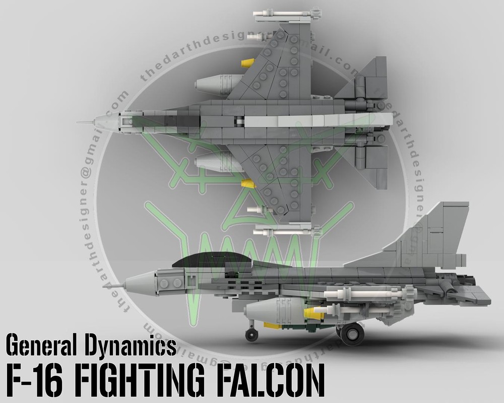 LEGO MOC-233477 General Dynamics | F-16 Fighting Falcon - 1:70 Scale by ...
