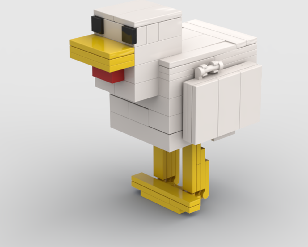 LEGO MOC Minecraf Chicken by Revenge_Of_The_Brick | Rebrickable - Build ...