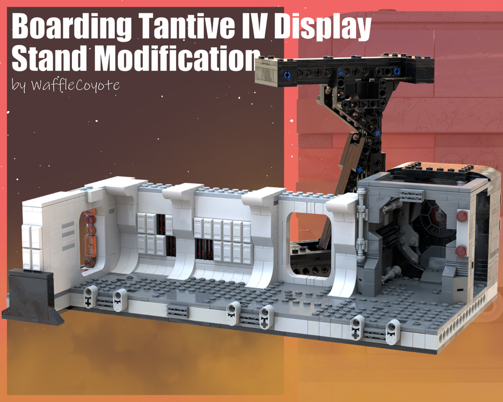 LEGO MOC Boarding Tantive IV Display Stand Modification by WaffleCoyote ...