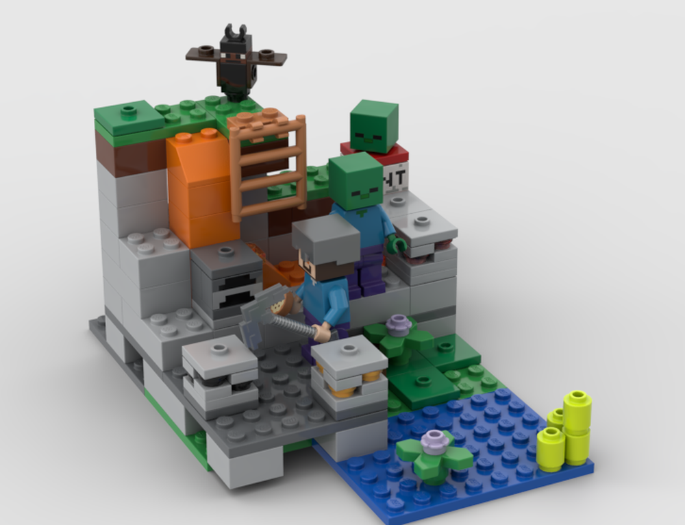 LEGO MOC Alternative set of the Minecràft zombie cave (21141) by ...