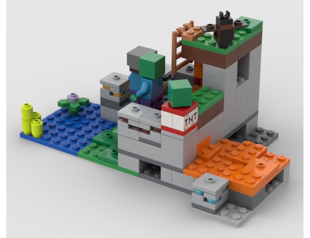 LEGO MOC Alternative set of the Minecràft zombie cave (21141) by ...