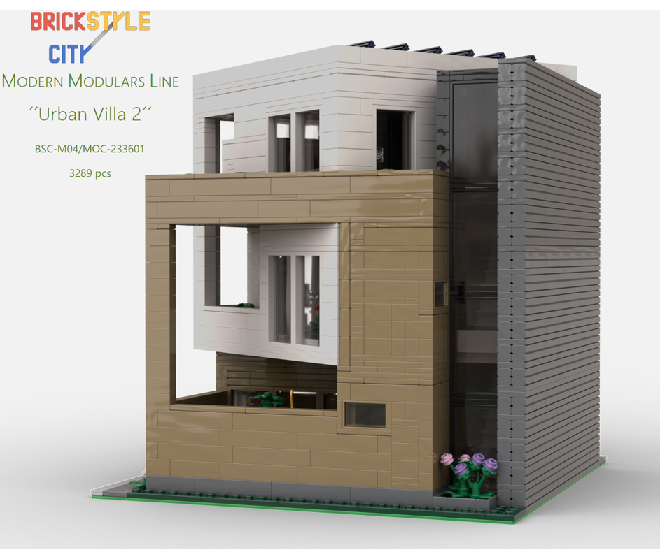 LEGO MOC-233601 Urban Villa 2 by Brickstyle City | Rebrickable - Build ...
