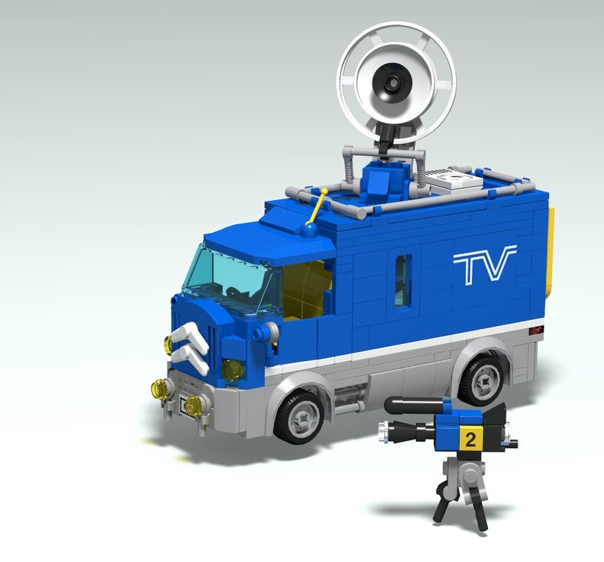 LEGO MOC 6661 - Mobile TV studio - Modern update by franzalho ...