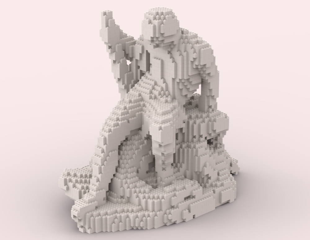 LEGO MOC sculpture Theseus and the Minotaur by blackmaster ...