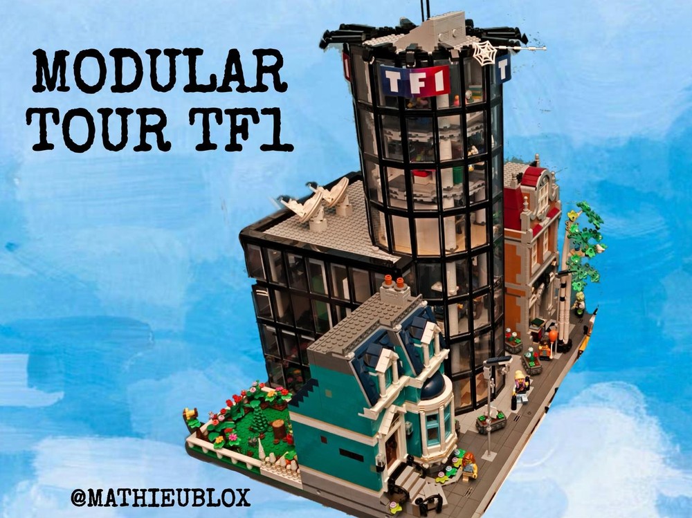 LEGO MOC Tour TF1 (TV Tower / Cylinder Tower) by MathieuBlox ...