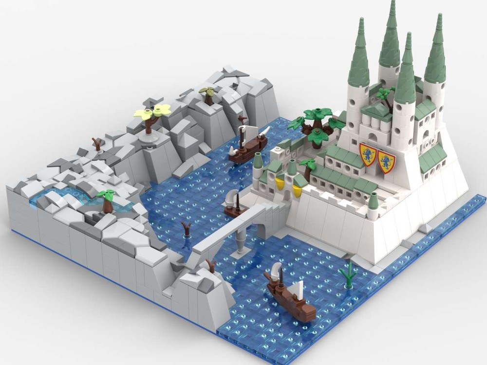 LEGO MOC The white citadel by silenfu | Rebrickable - Build with LEGO