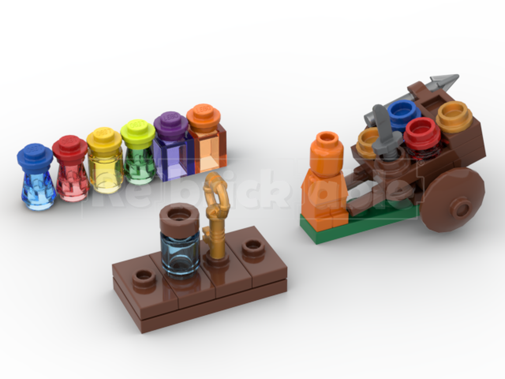 LEGO MOC Travelling Merchant (from Heroica Plus expansion) by MicroMocs ...