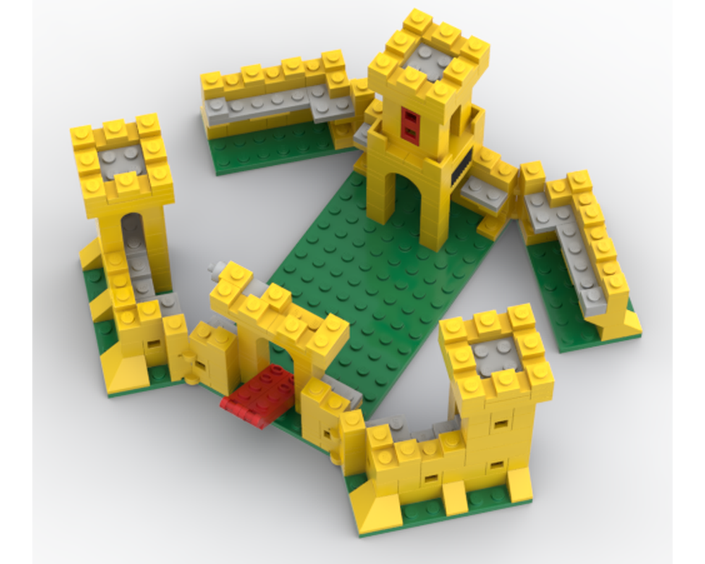 LEGO MOC Mini Yellow Castle by 375 | Rebrickable - Build with LEGO