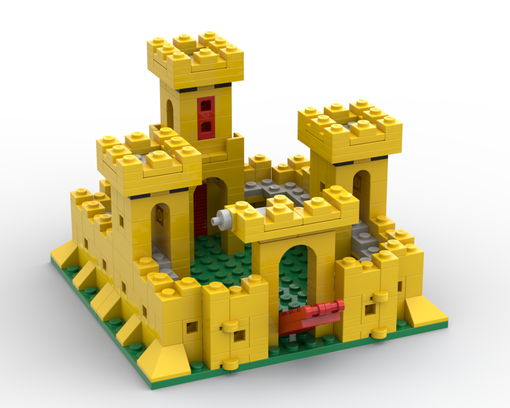 LEGO MOC Mini Yellow Castle by 375 | Rebrickable - Build with LEGO