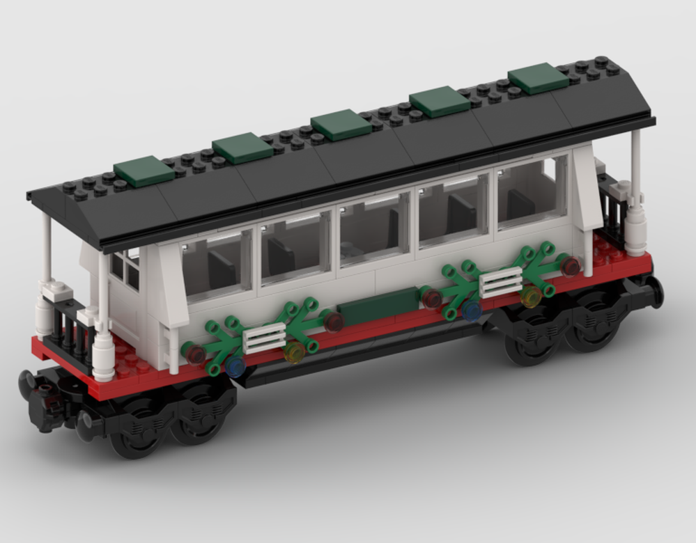 LEGO MOC Holiday Train 10173 Passenger Car by gijoseph25b | Rebrickable ...