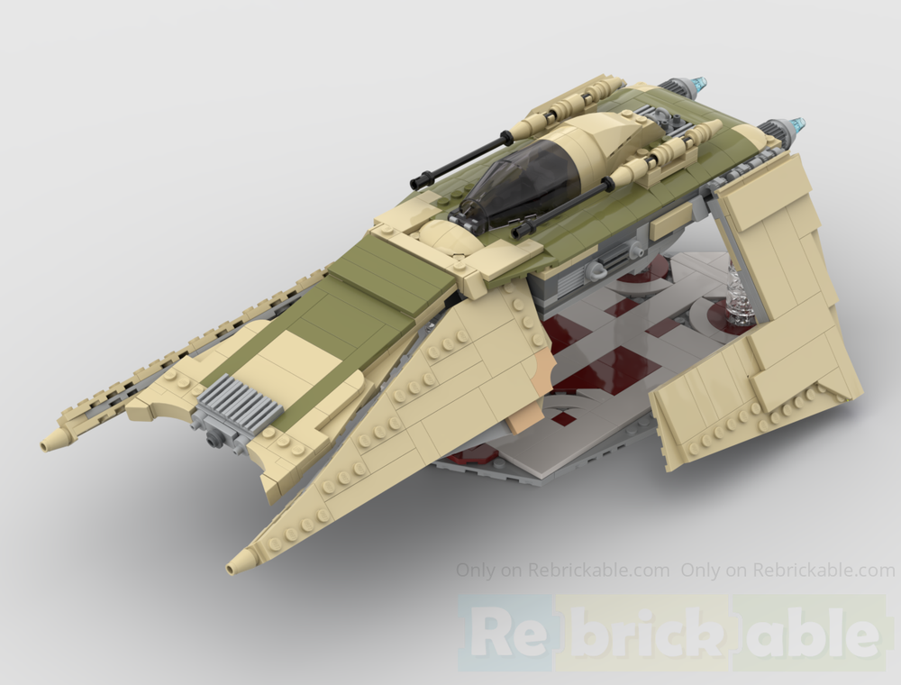 LEGO MOC-233794 Sharp Spiral: Modified SoroSuub Corperation Cutlass-9 ...