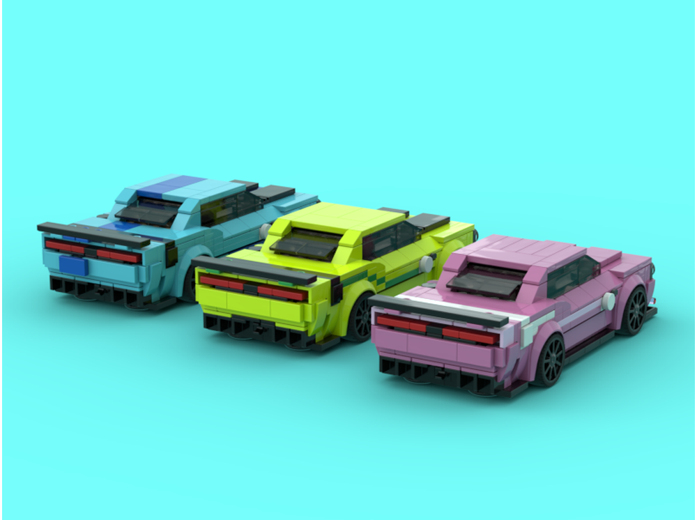 LEGO MOC Dodge Challenger 2023 (PACK) by BasicBuilder23 | Rebrickable ...