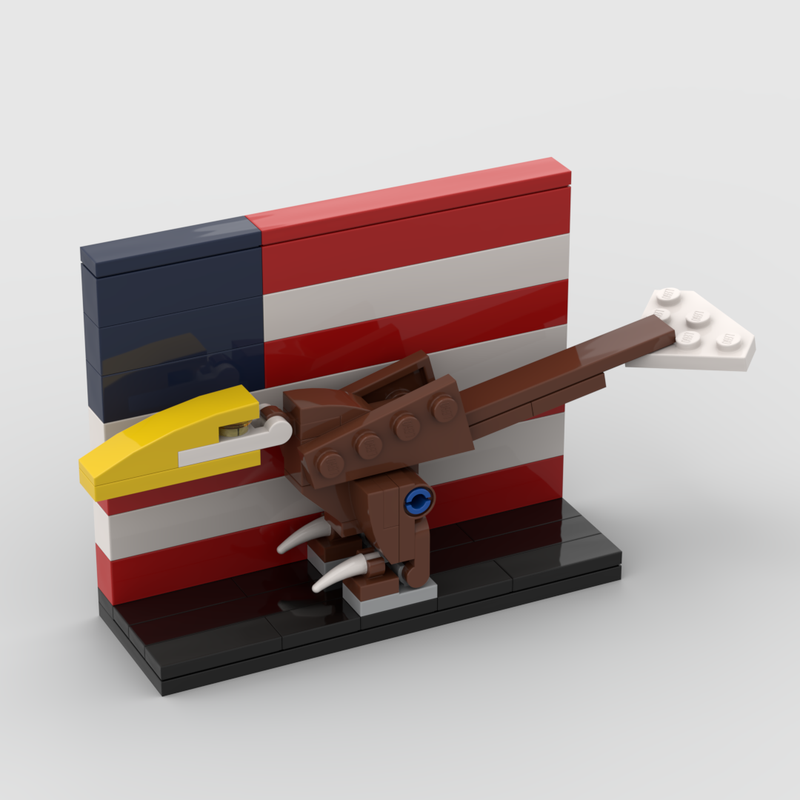 LEGO MOC US Flag Large Raptor Display by WinterGecko | Rebrickable ...