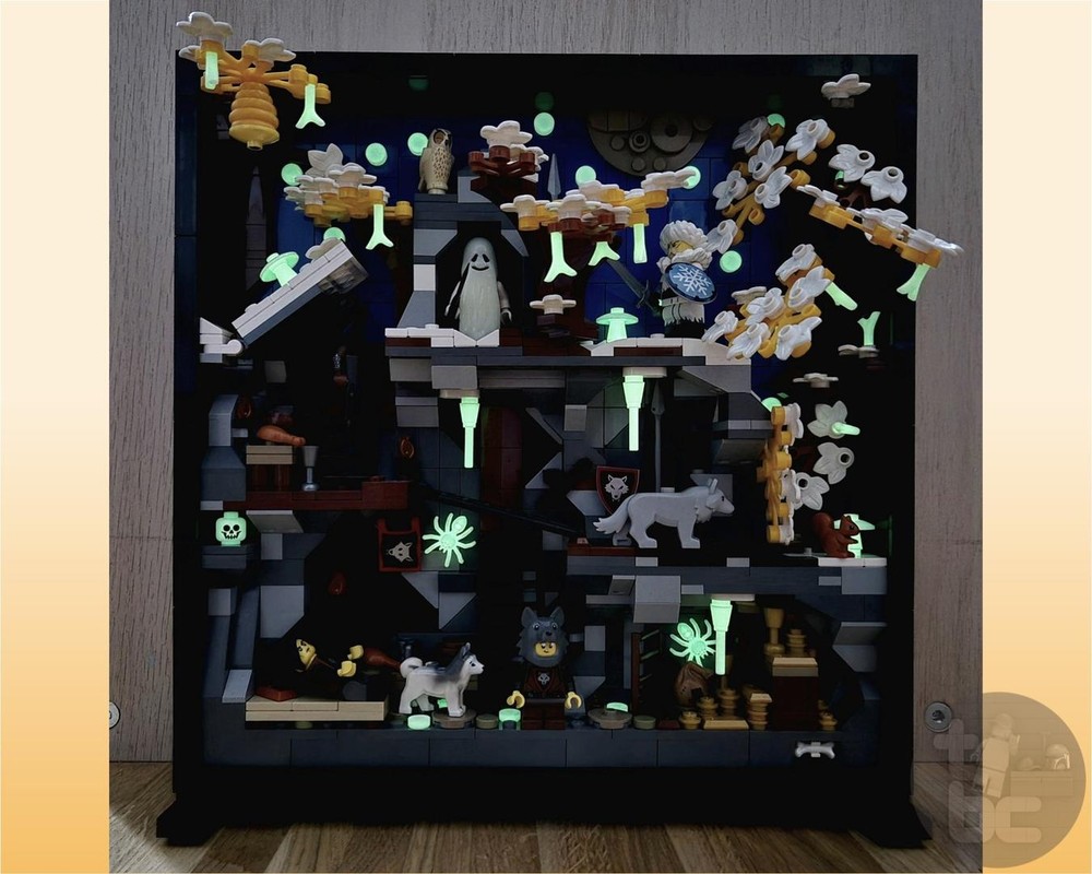 LEGO MOC Wolfpack: Starry Winter Night - IKEA Sannahed Diorama by the ...