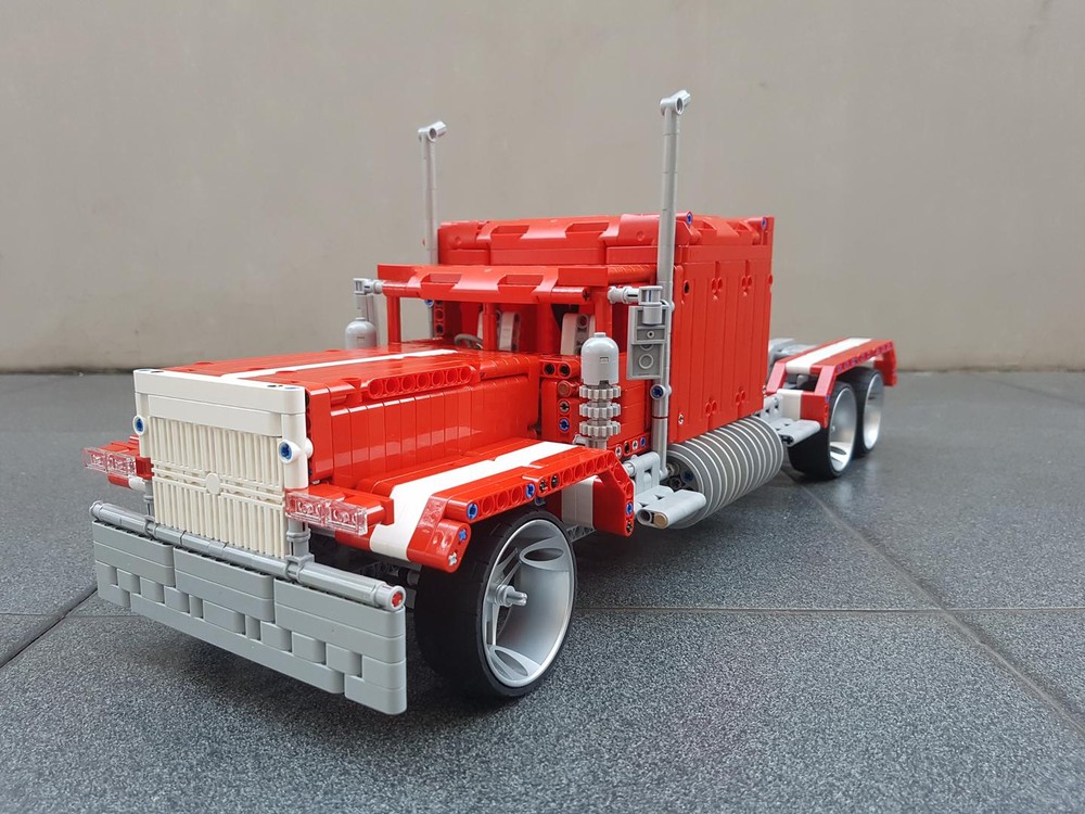 LEGO MOC Peterbilt Truck - RC by dede_aja_tuh | Rebrickable - Build ...