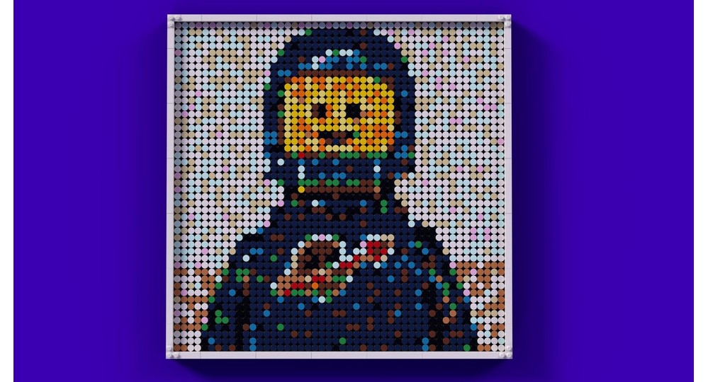 LEGO MOC 21226 Blue Lego Spaceman Art Project Mosaic by Brinvoraha ...