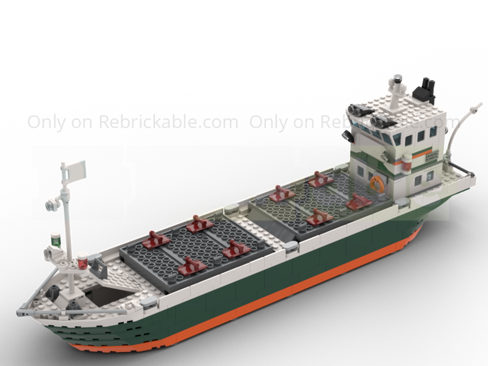 LEGO MOC-233934 Bulk Cargo Ship by DJP760 | Rebrickable - Build with LEGO