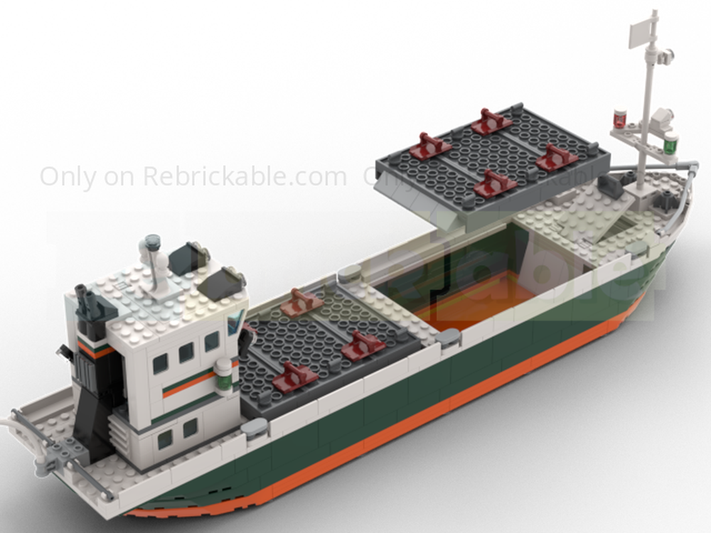 LEGO MOC-233934 Bulk Cargo Ship by DJP760 | Rebrickable - Build with LEGO