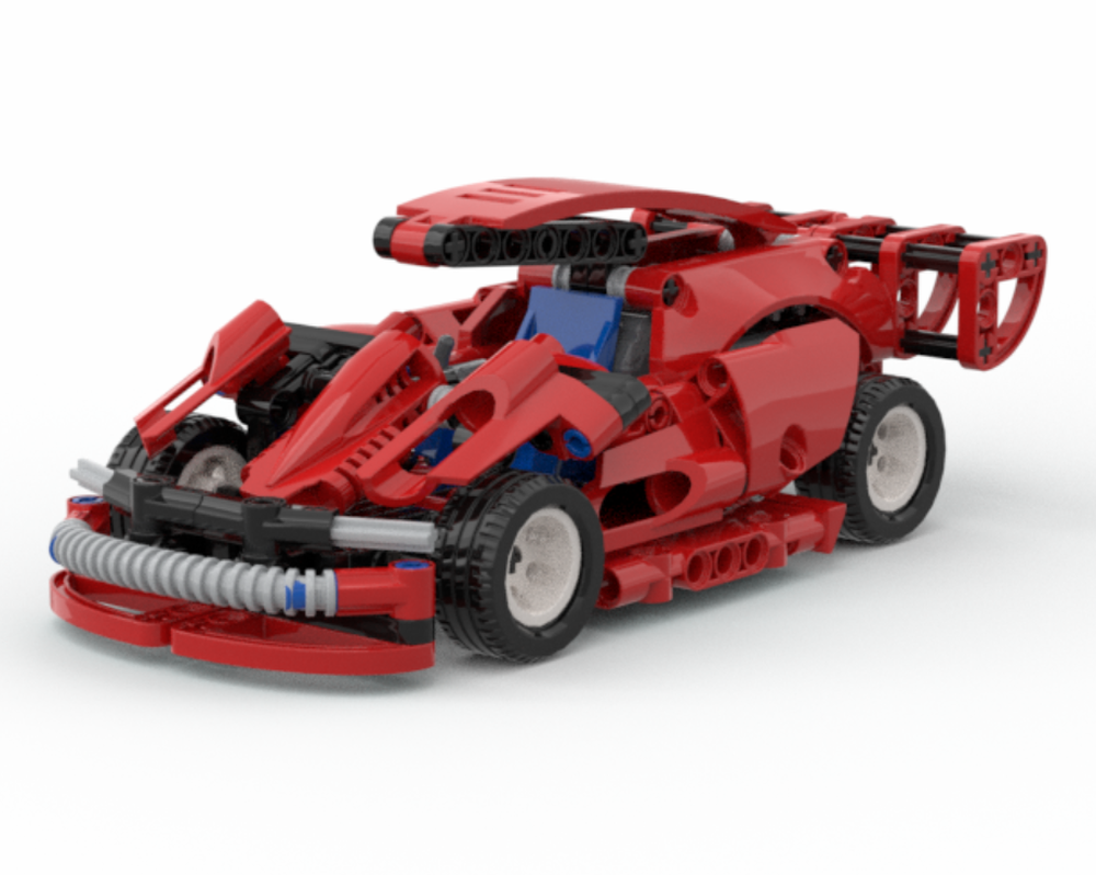 LEGO MOC Pullback car by Woeff Bricks | Rebrickable - Build with LEGO