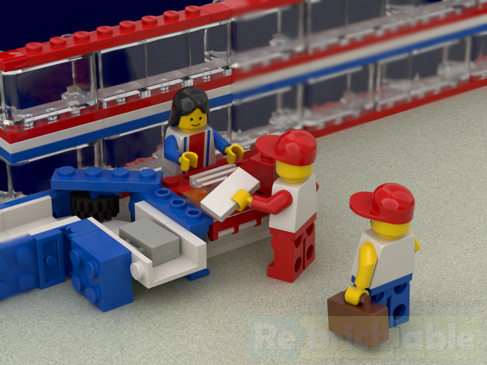 LEGO MOC 6590 Airport check-in by se1977 | Rebrickable - Build with LEGO