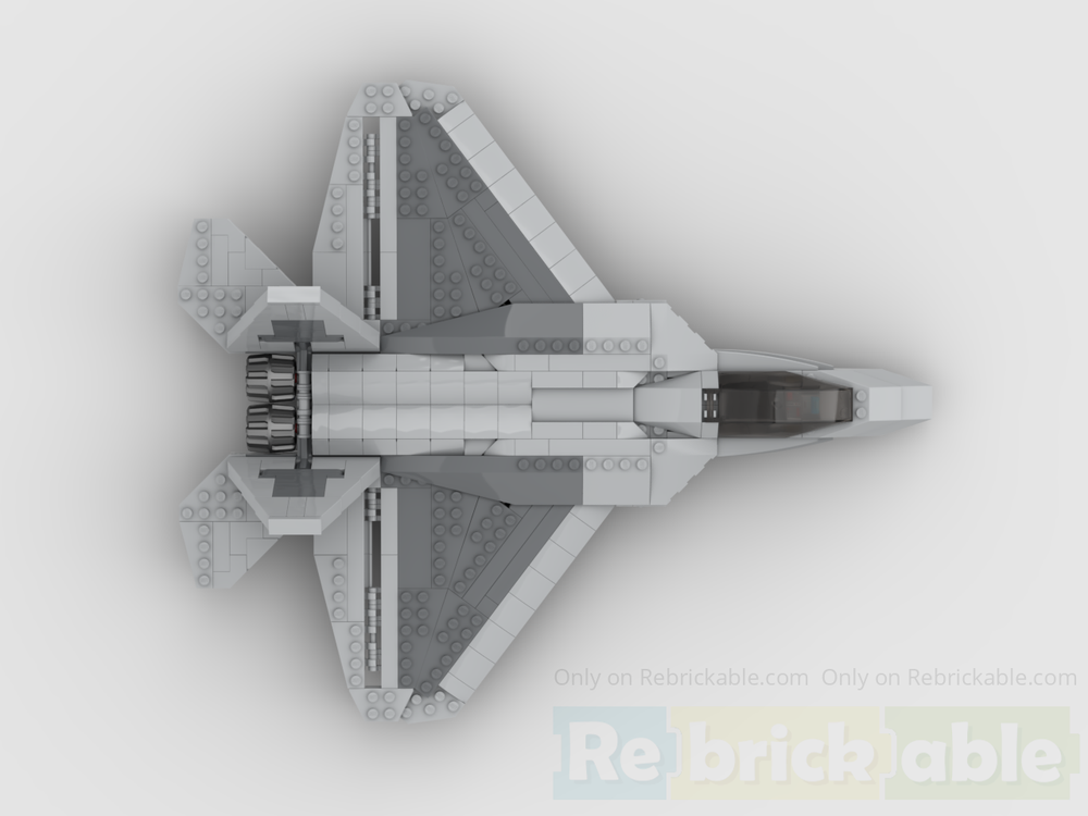 LEGO MOC-233998 Lockheed Martin F-22 Raptor by Spacefarer | Rebrickable ...