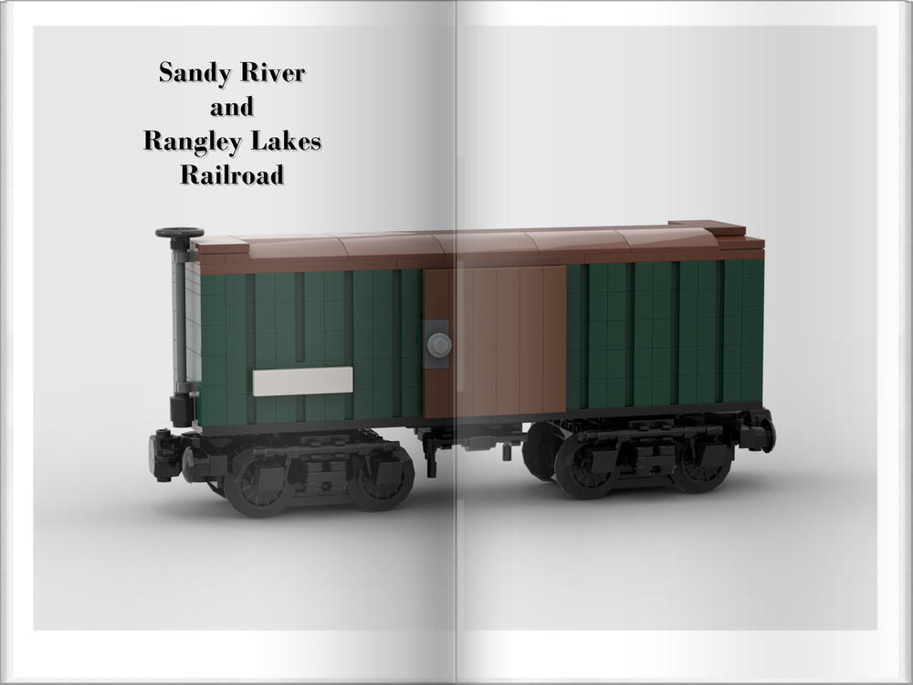 LEGO MOC Sandy River and Rangley Lakes Box Car (Green) by mDaro ...