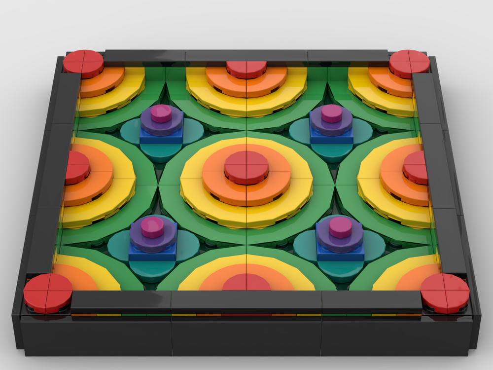 LEGO MOC Rainbow Mandala by KingGror | Rebrickable - Build with LEGO