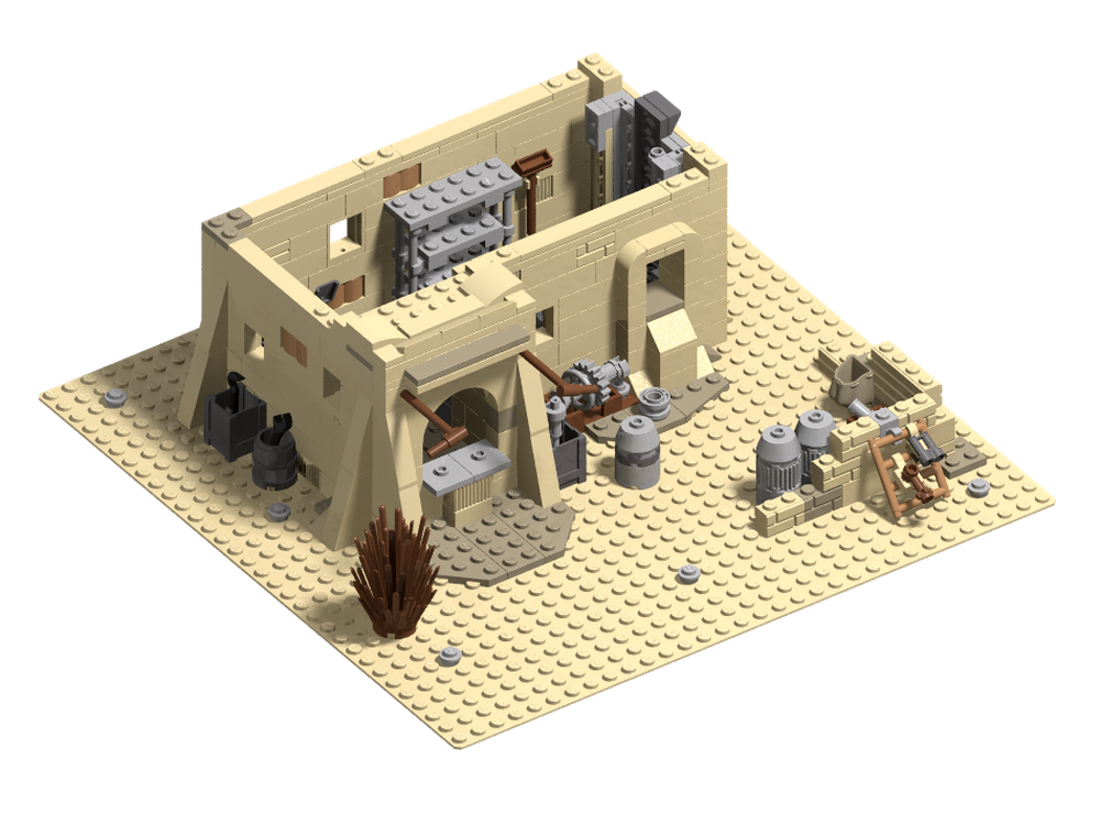LEGO MOC Tatooine Mos Eisley Scrap Dealer by obiwanklemmobi ...