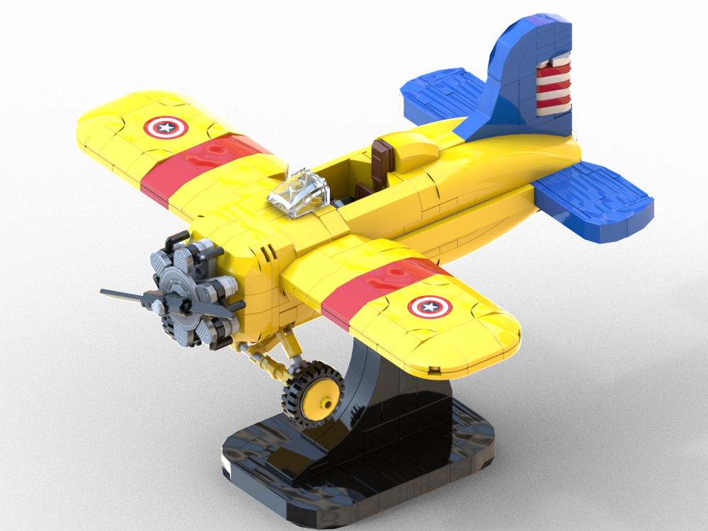 LEGO MOC 1930s Racing Airplane by The_Rubberduck | Rebrickable - Build ...
