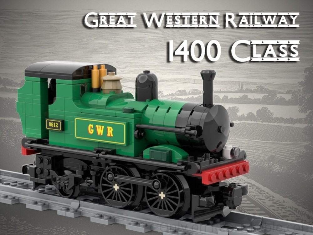 LEGO MOC GWR 1400 Class by Mikey_Brickalloti | Rebrickable - Build with ...