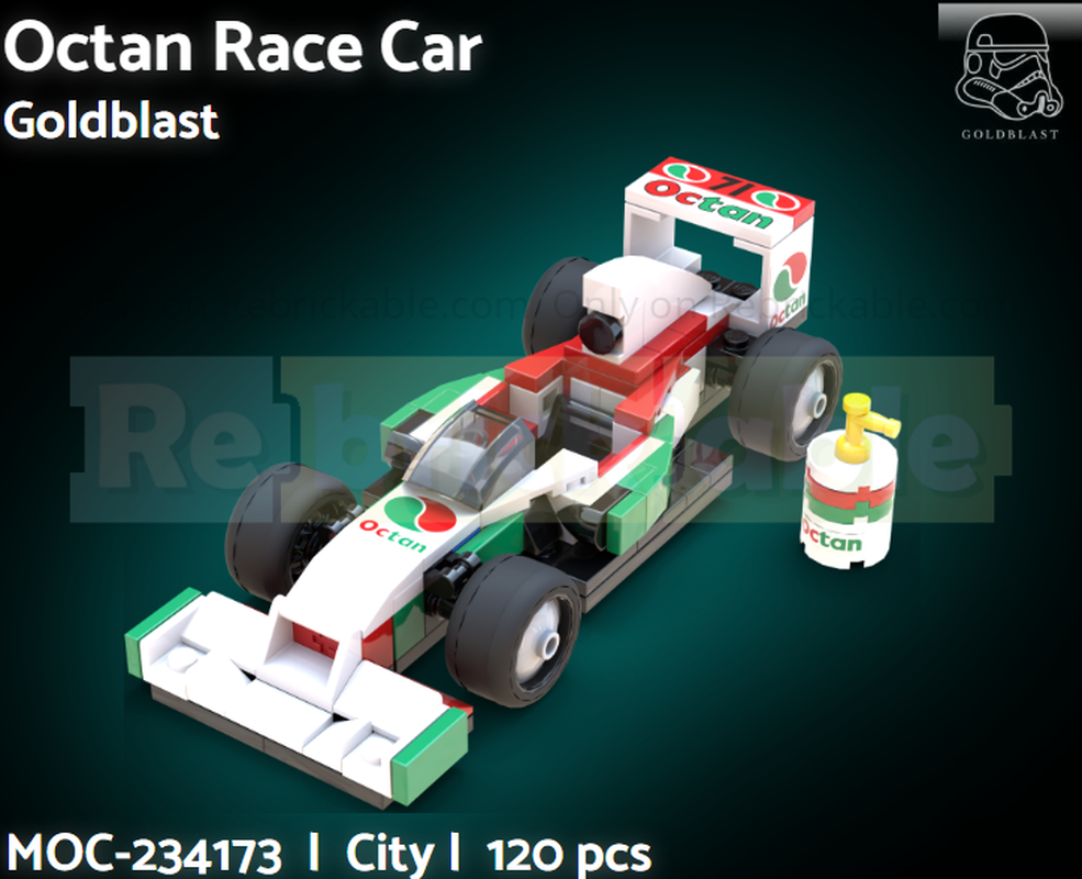 LEGO MOC Octan Race Car by Goldblast | Rebrickable - Build with LEGO