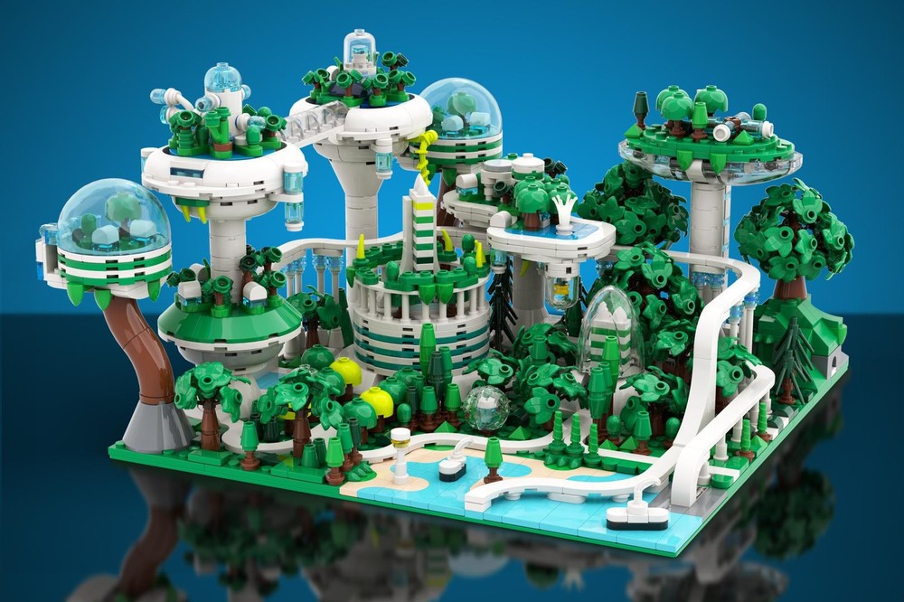 LEGO MOC-234186 Future Green City by Michelanlego | Rebrickable - Build ...