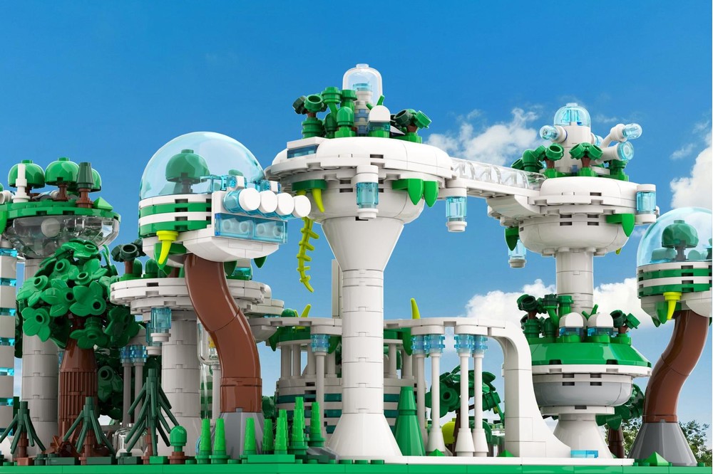 LEGO MOC-234186 Future Green City by Michelanlego | Rebrickable - Build ...