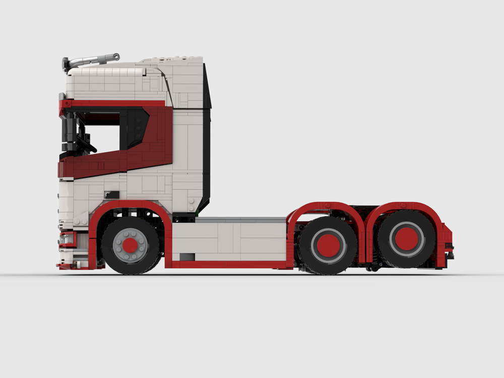 LEGO MOC SCANIA 770s 6x2 truck tractor red 2.0 by LingKong | Rebrickable - Build with LEGO