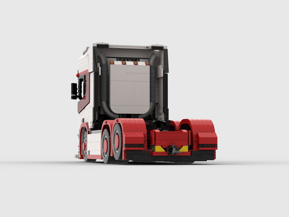 LEGO MOC SCANIA 770s 6x2 truck tractor red 2.0 by LingKong | Rebrickable - Build with LEGO