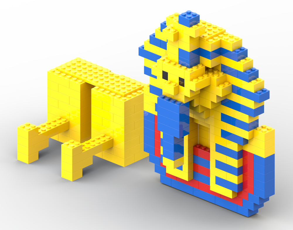LEGO MOC-234234 Tomb mask Pharaoh by bricknaut | Rebrickable - Build ...