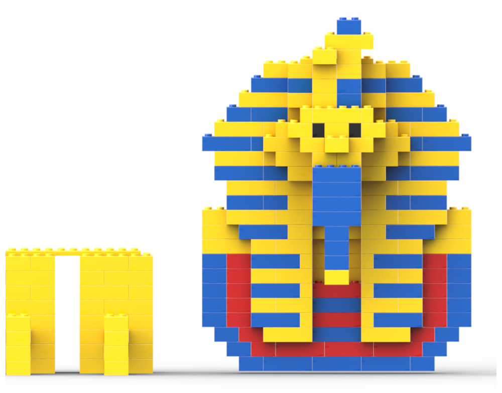 LEGO MOC Tomb mask Pharaoh by bricknaut | Rebrickable - Build with LEGO