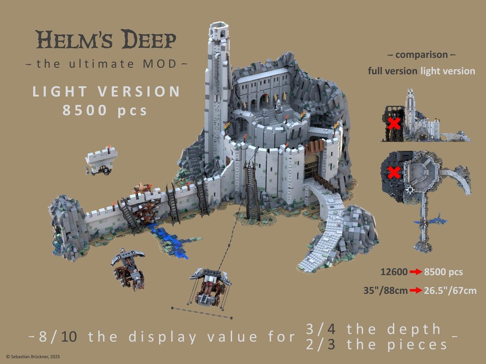LEGO MOC-234276 Helm's Deep - the ultimate MOD - LIGHT VERSION by ...