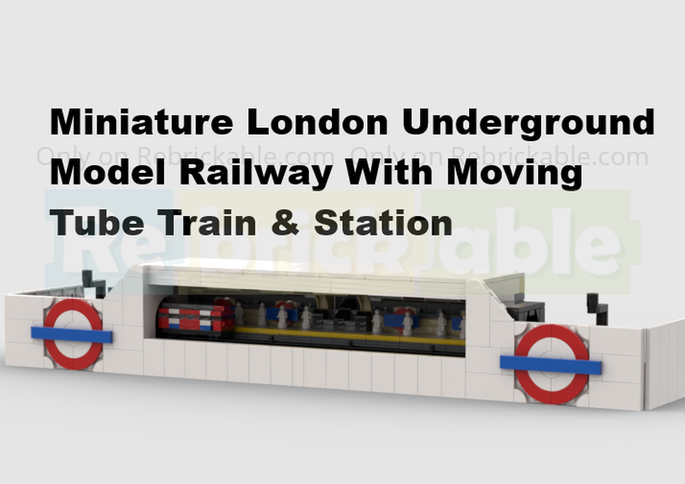LEGO MOC-234279 Miniature Working London Underground Model Railway With ...
