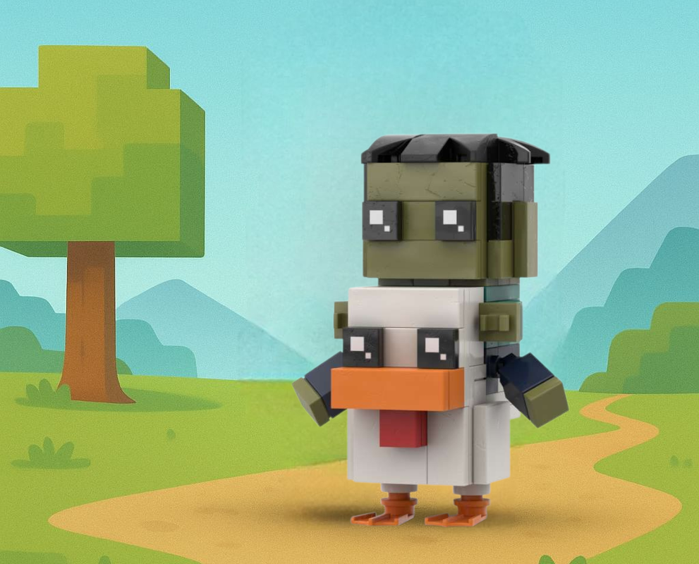 LEGO MOC Chicken Jockey – by Legofrench | Rebrickable - Build with LEGO