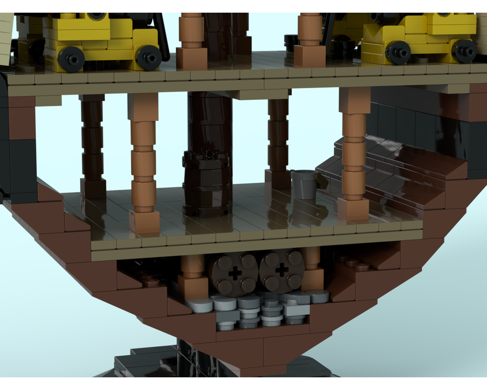 LEGO MOC 18th Century Napoleonic Frigate cross-section display by ...