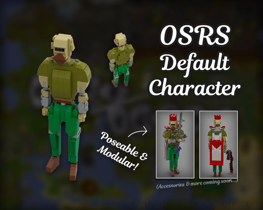 LEGO MOC (OSRS) Default Character by IzzyDesigns | Rebrickable - Build ...