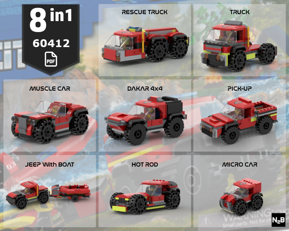 LEGO MOC Lego 60412 Builder's Pack 8 in 1 by n2brick | Rebrickable ...