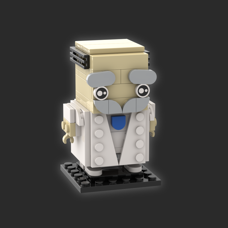 LEGO MOC Dr Simi Brickhead by Minifigdisplayco | Rebrickable - Build ...