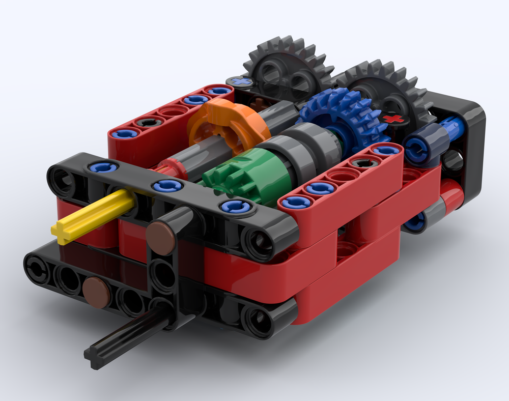 LEGO MOC-234380 Working 4 speed Sequencial Gearbox. by GearBricks ...