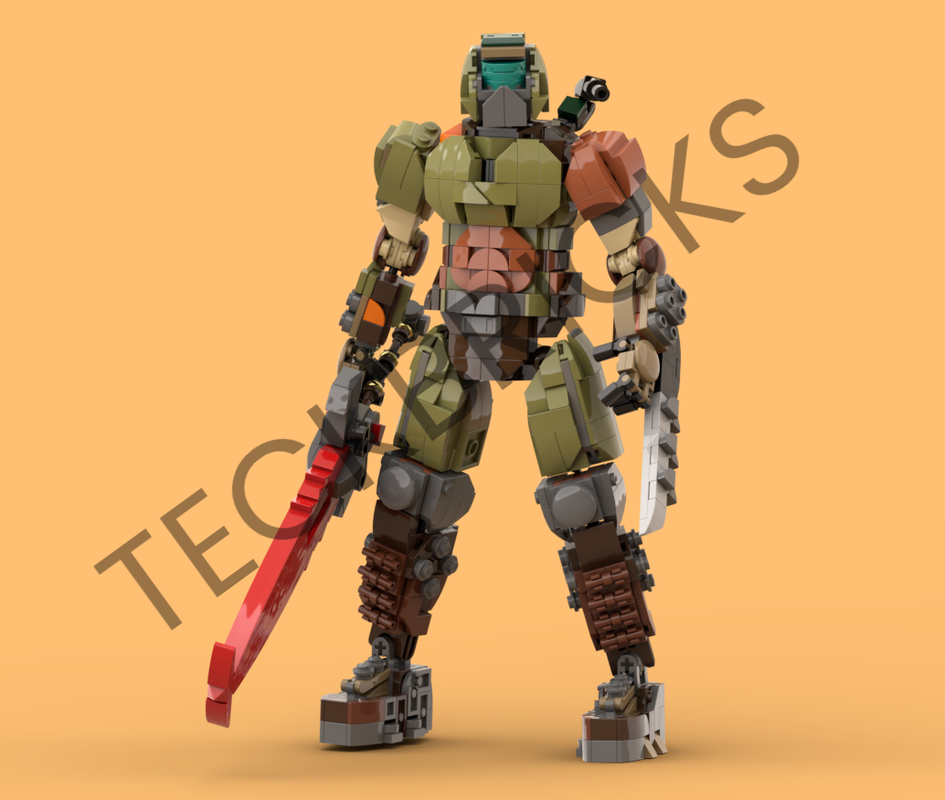 Lego Moc 234383 Doom Slayer By Teckbricks Rebrickable Build With Lego