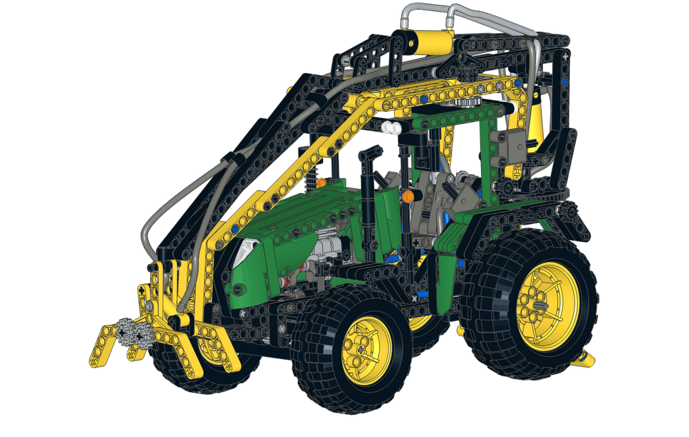 LEGO MOC Forest Tractor with Trailer by M_longer | Rebrickable - Build ...